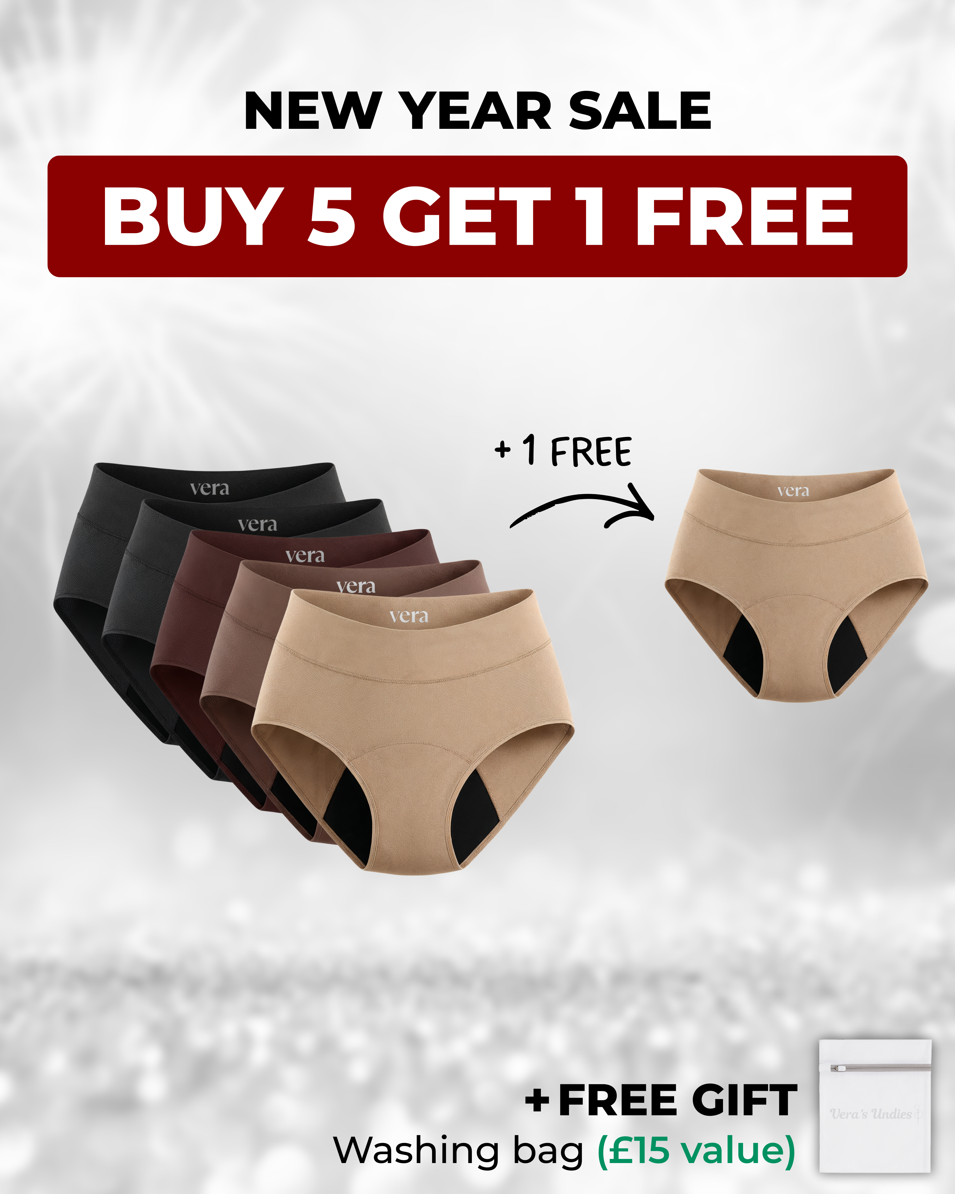 Vera's Signature Leakproof Underwear (5-Pack) – VERA [UK]