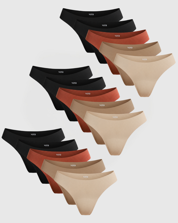 Vera’s Seamless Leakproof Thongs (15-Pack) – VERA [UK]